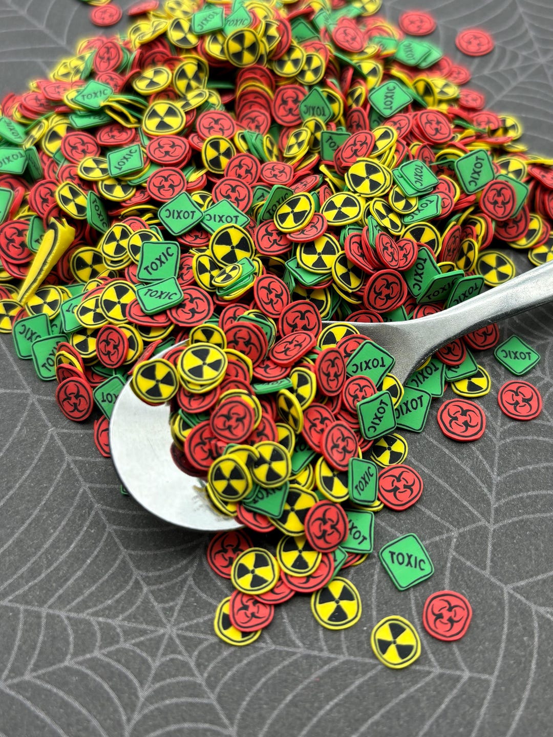 Halloween Toxic Waste Nuclear Sprinkle Mix, Polymer Clay Fake Bake ...