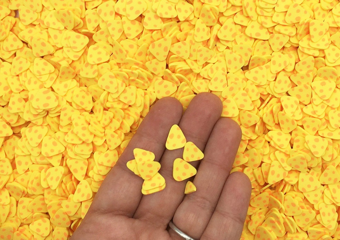 Large Swiss Cheese Slice Polymer Clay Kawaii Fake Sprinkles, NON EDIBLE ...