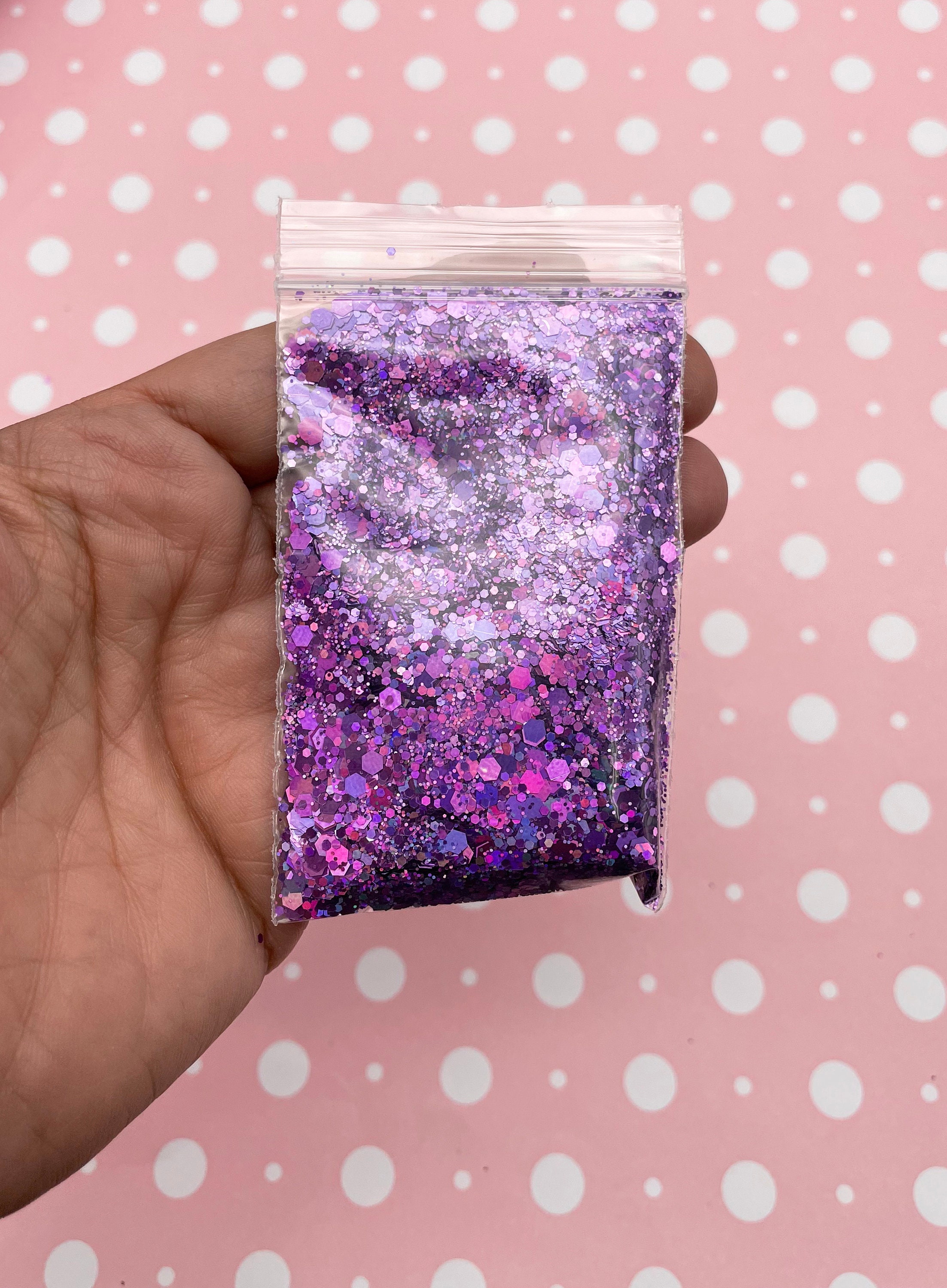 Purple Pixie Dust Assorted Shape Solvent Resistant Glitter | Etsy