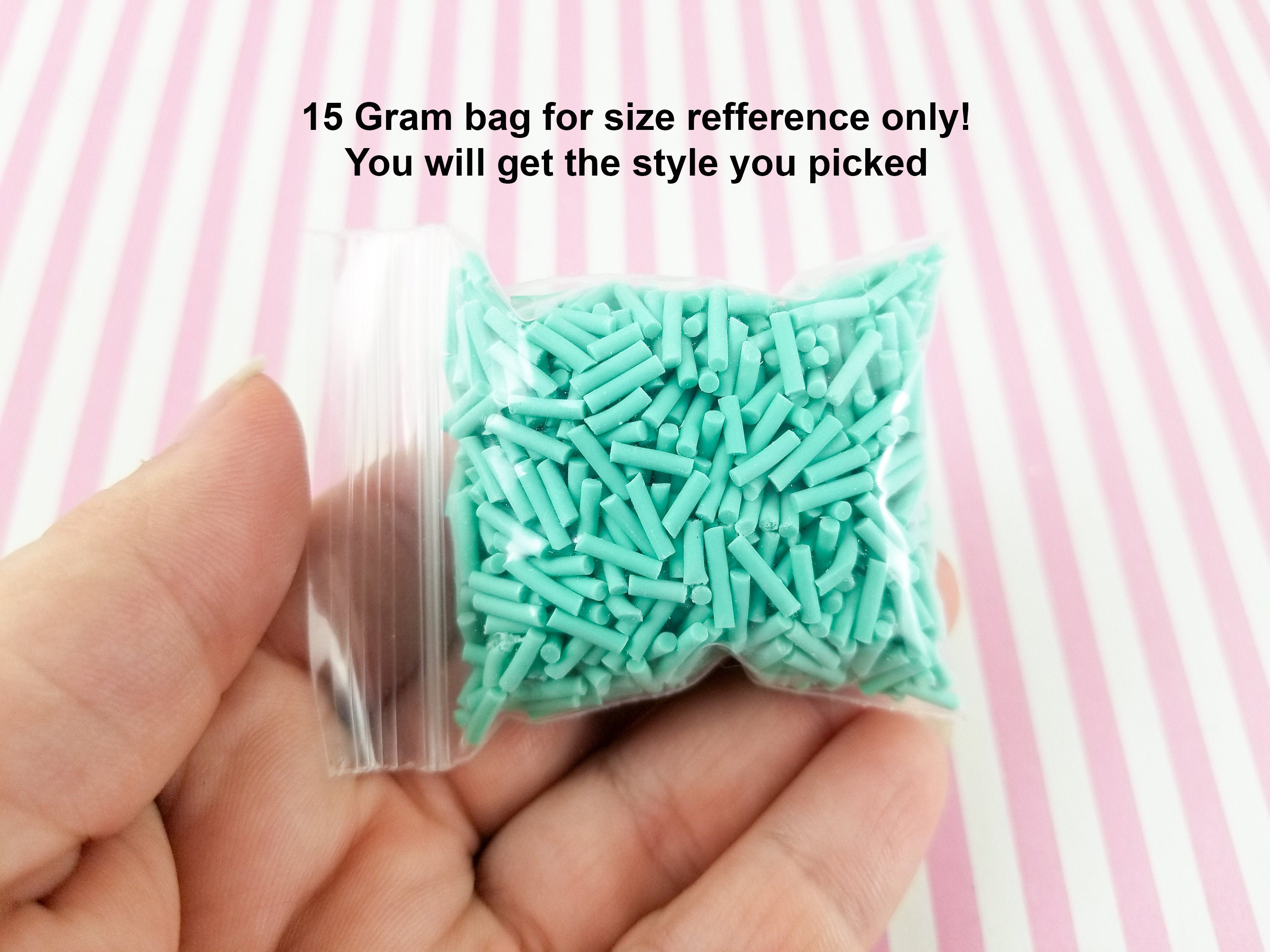 Pink Polymer Clay Fake Long Sprinkles, Pick Your Amount, S10 - Etsy