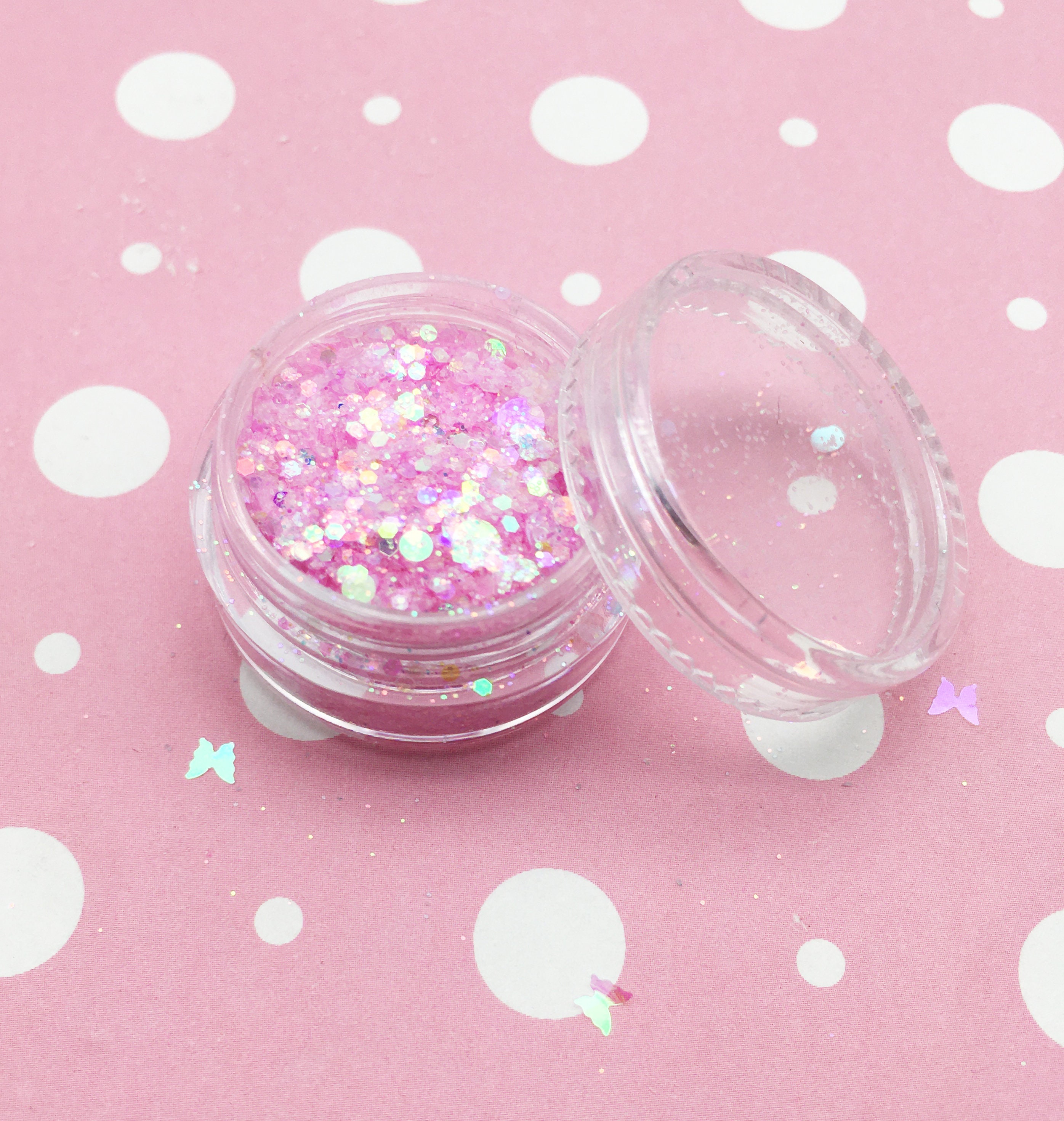 Pink Pixie Dust Iridescent Shift Assorted Shape Glitter Pick - Etsy