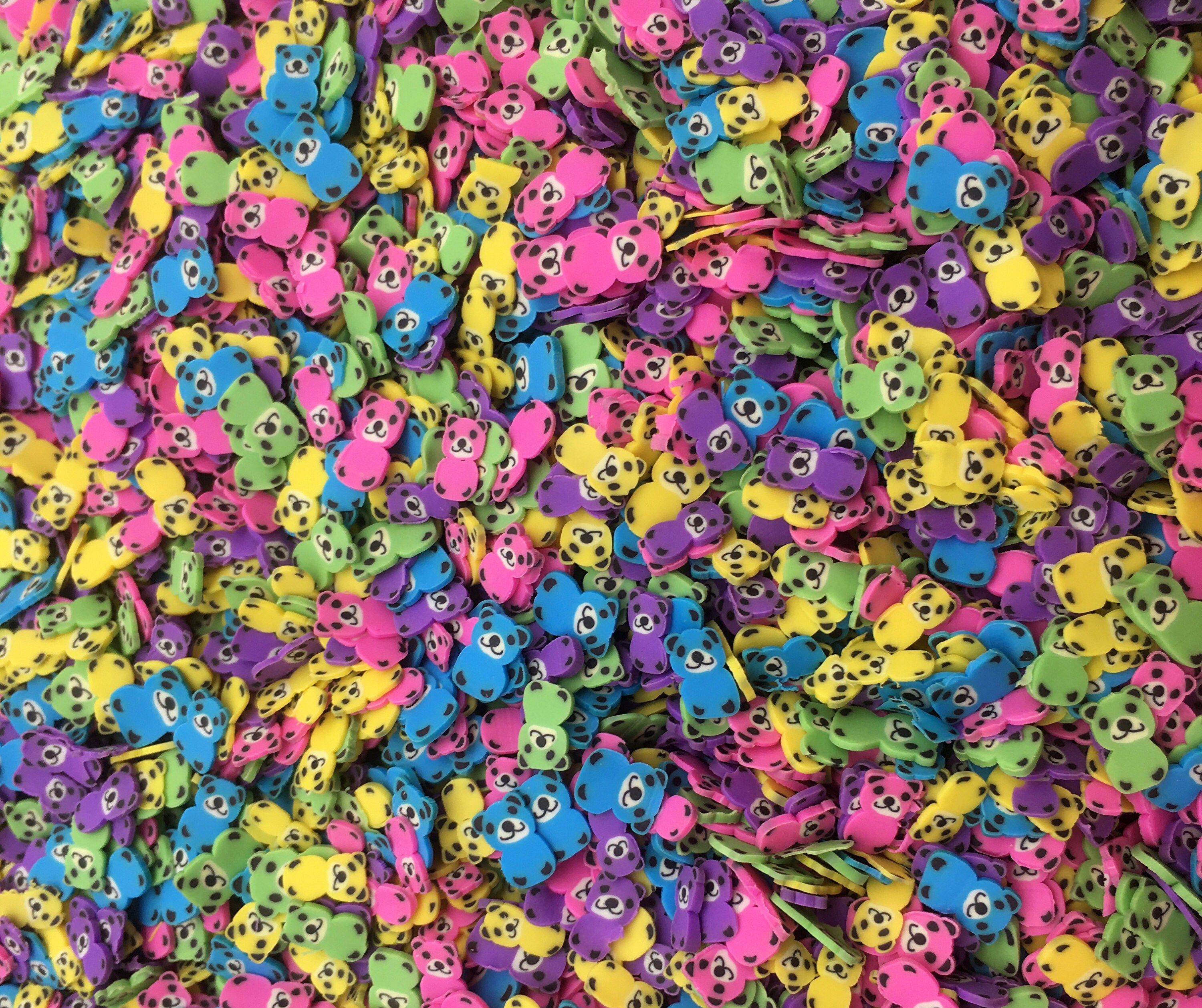 Multicolor BEAR MIX Non Edible Bright Polymer Clay Fake | Etsy