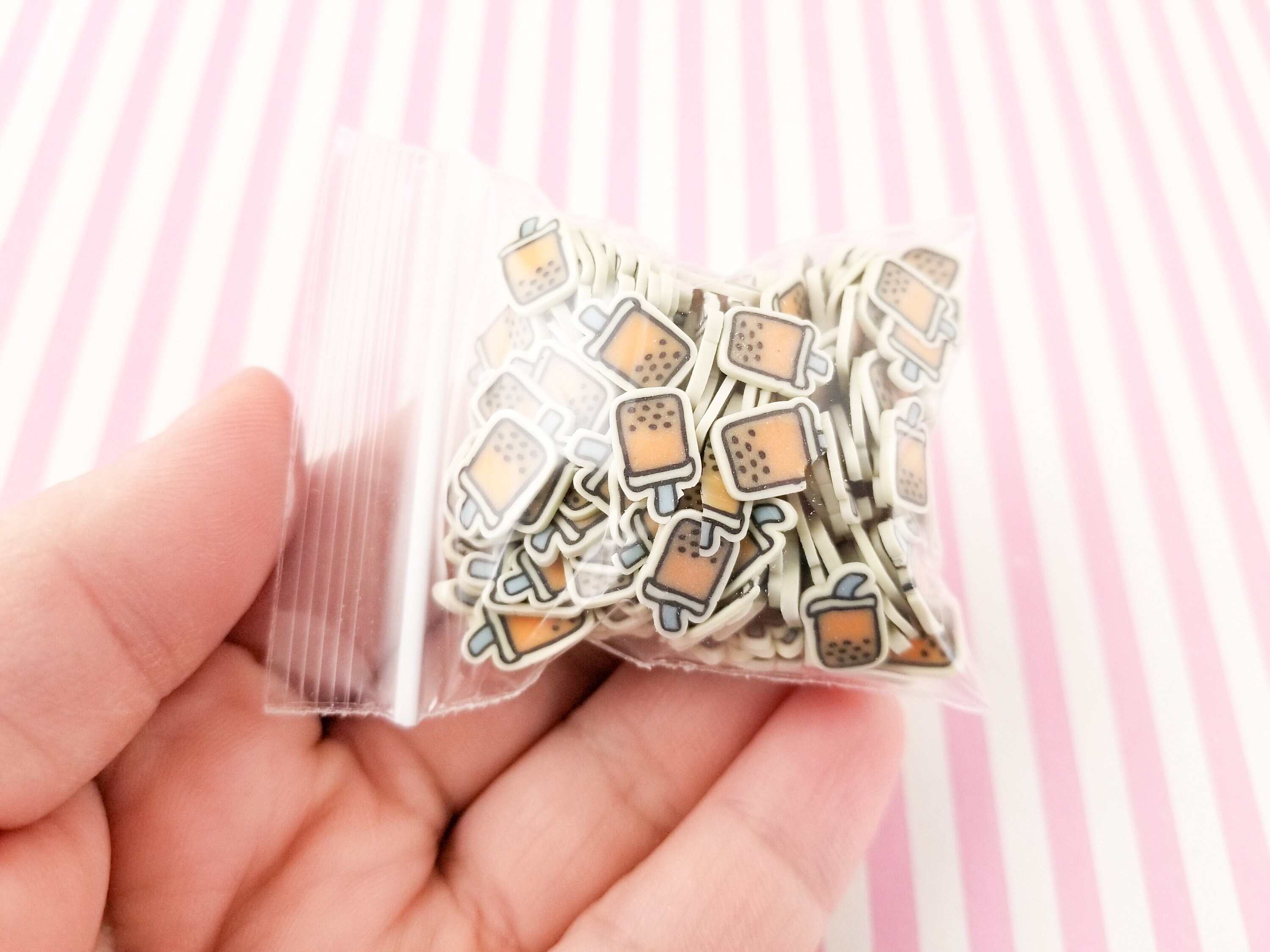 Large Milk Tea Boba Polymer Clay Fake Food Sprinkle Bubble | Etsy