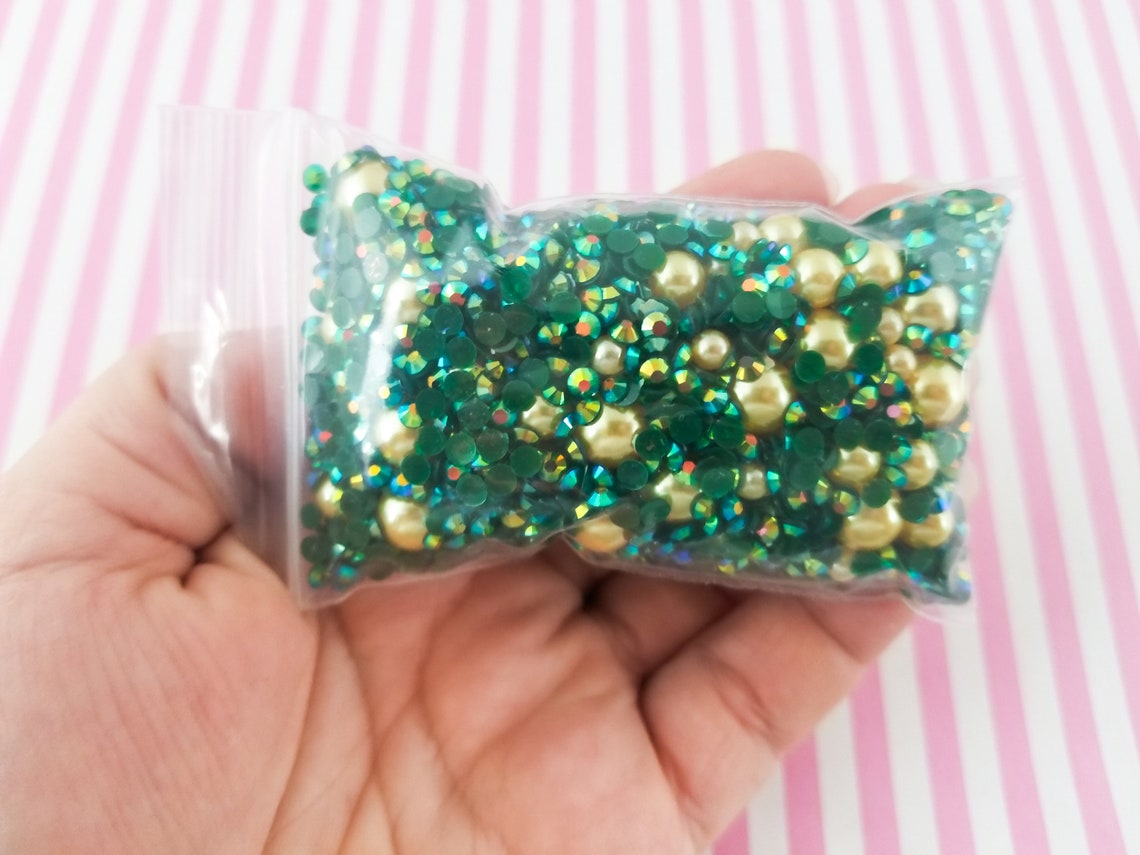 CASH MONEY Caviar Pearl Rhinestone Mix Resin Rhinestones - Etsy