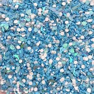 Deep Sea Fishing Shaker Sprinkle Mix, Assorted Rhinestone, Resin Caviar ...