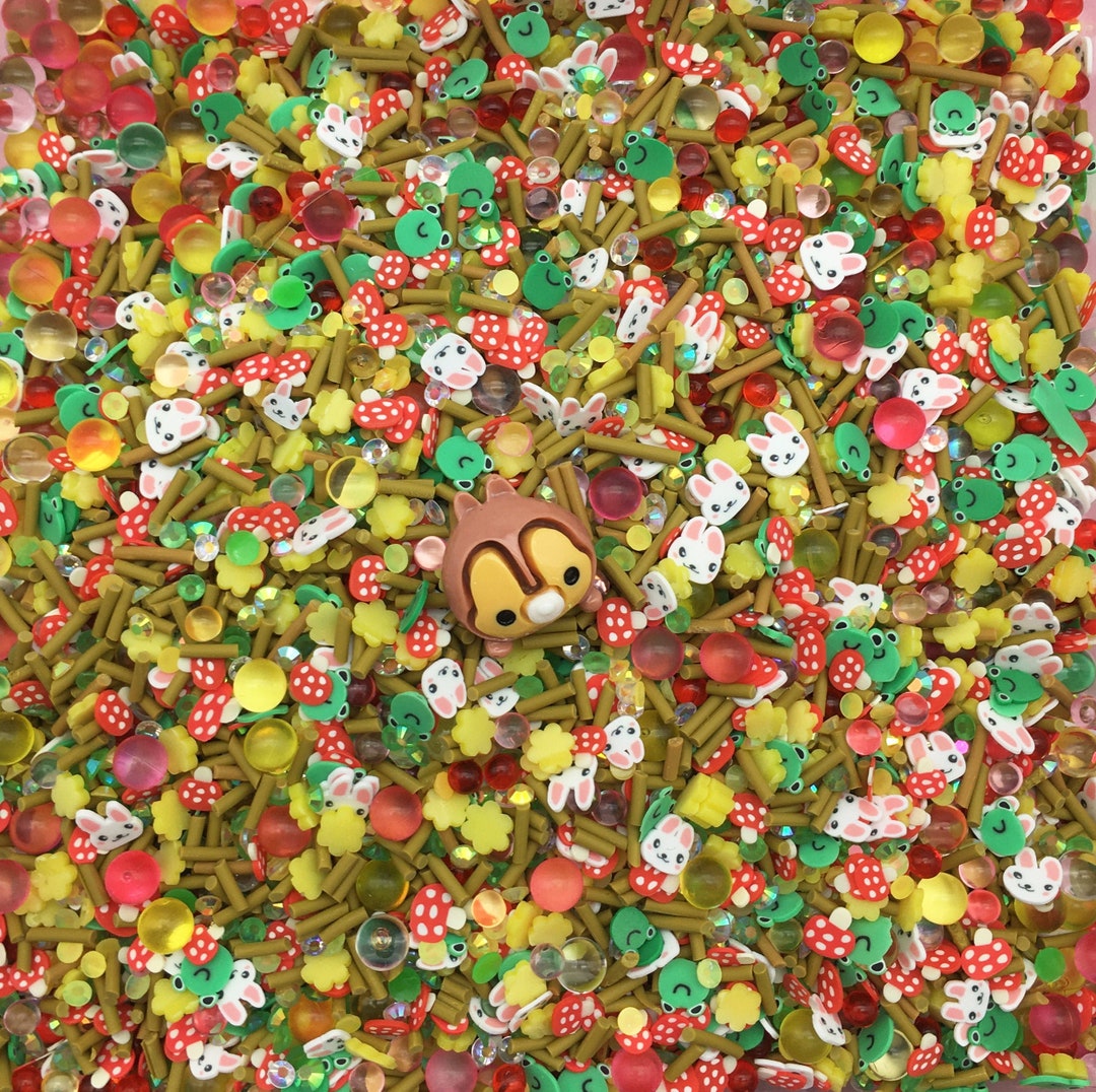 Woodland Grove Forest Themed Polymer Clay Non Edible Sprinkle Mix With ...