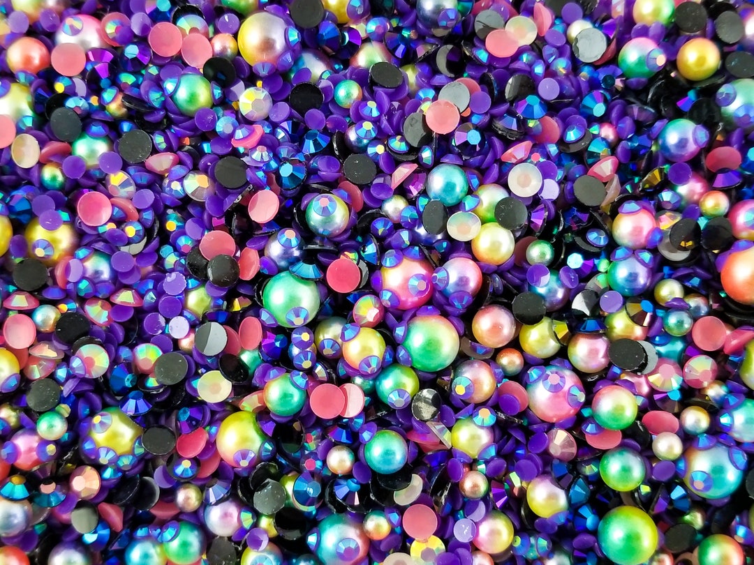 Milky Way Caviar Pearl Rhinestone Mix, Resin Rhinestones, Faux Pearls ...