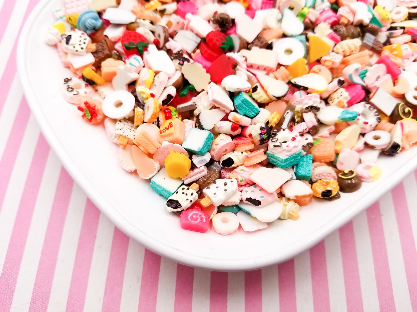 8 Tiny Sweets Candy Cabochons for Nail Decoration Resin - Etsy