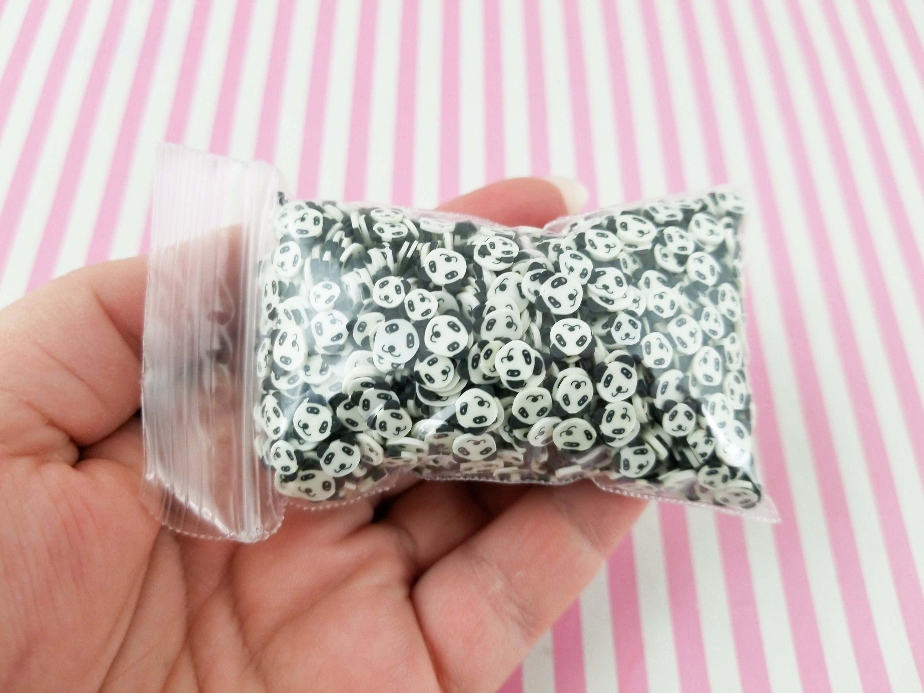 Small Panda Bear Polymer Clay Sprinkles Panda Sprinkles Fimo - Etsy