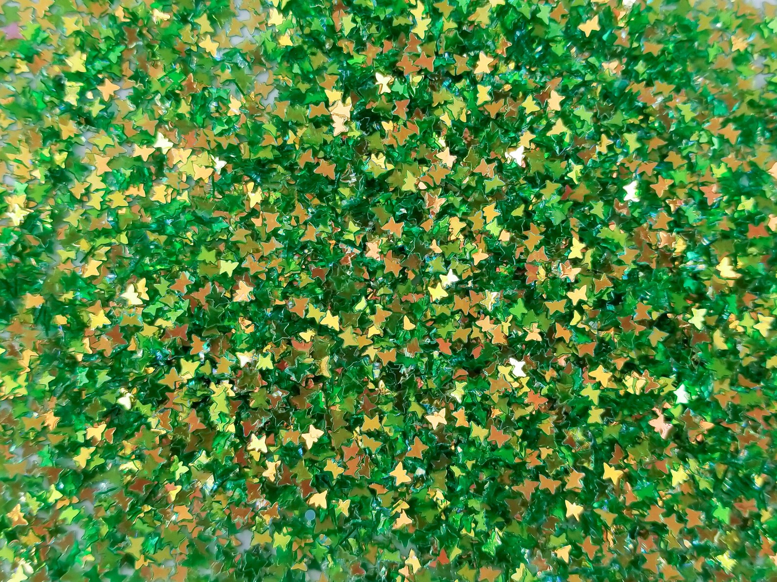 Green Iridescent Shift Translucent Butterfly Glitter Kawaii | Etsy