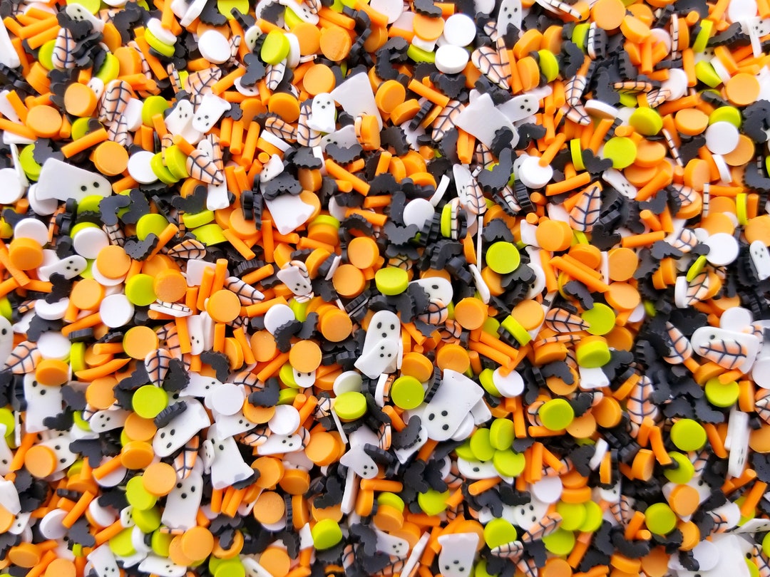Graveyard Ghoulies Halloween Polymer Sprinkles Mix, Spooky Faux ...