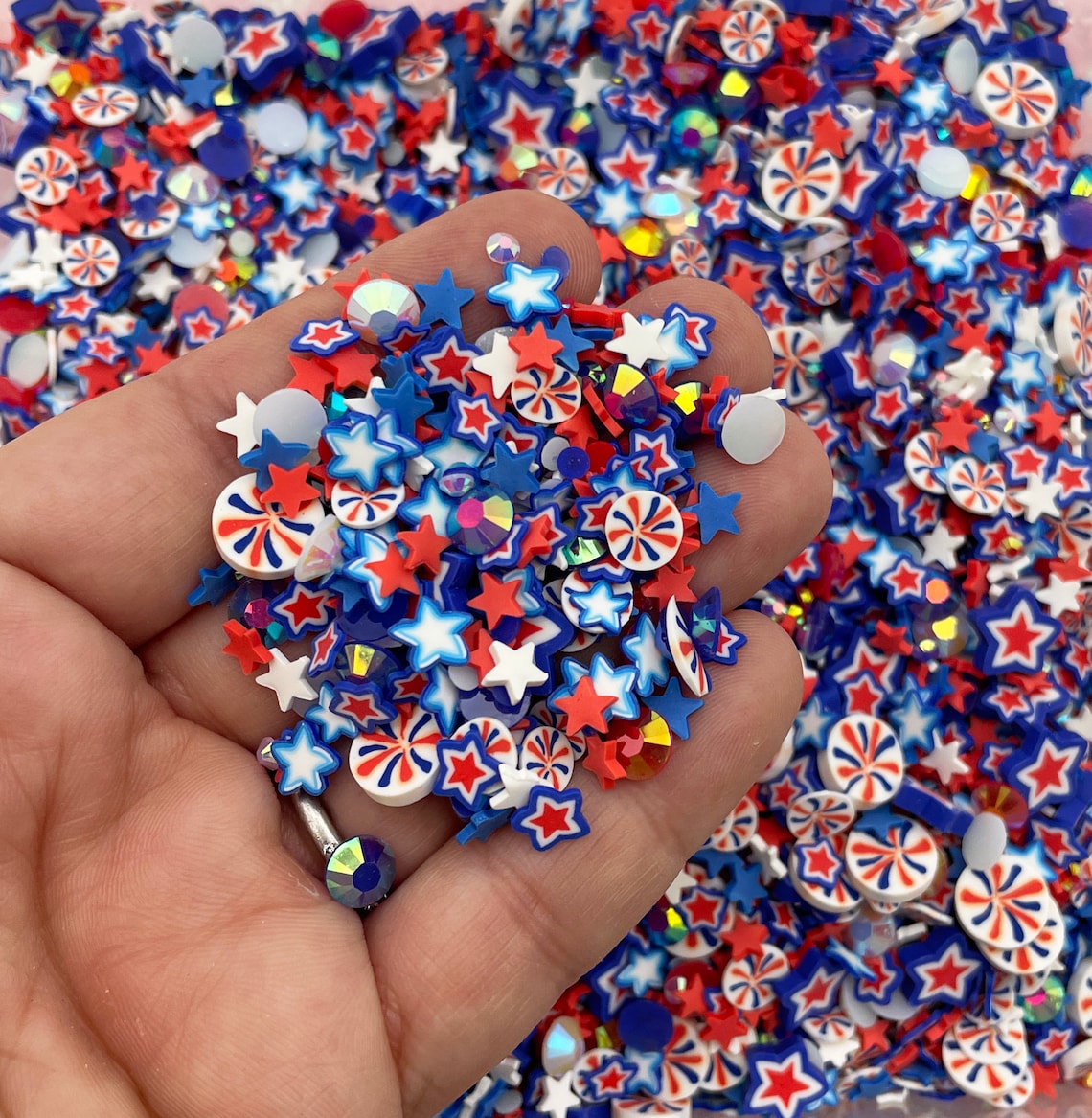 Fireworks and Sparklers, Fourth of July Fake Polymer Clay Sprinkles ...