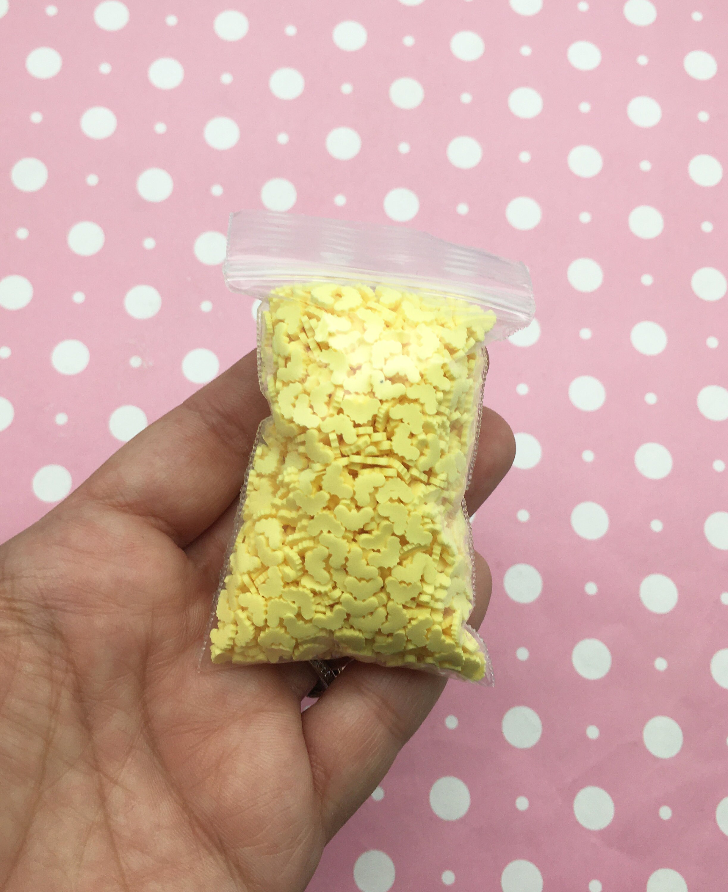 Pastel Yellow Bat Halloween Polymer Sprinkles Spooky Faux | Etsy