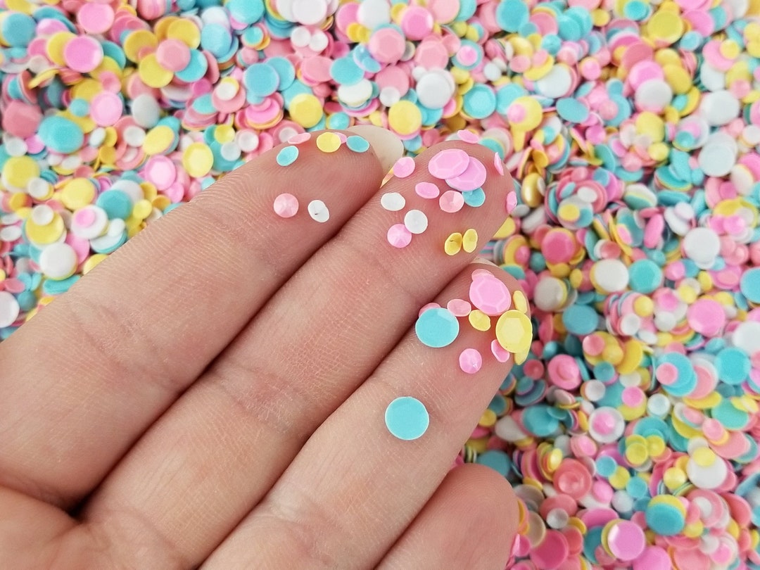 Assorted Carnival Confetti 3D Round Glitter, Confetti Glitter, Pick ...