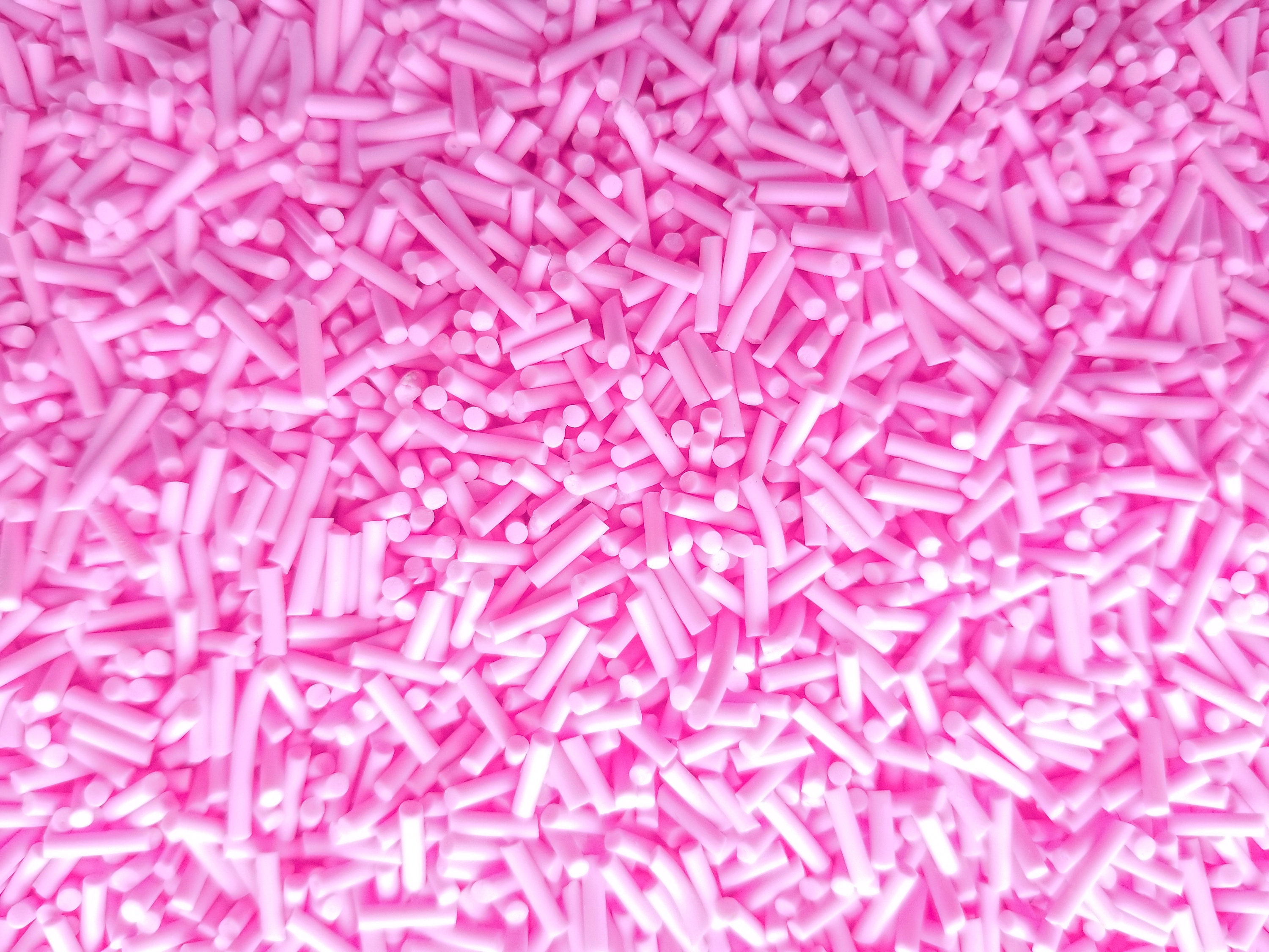 Pink Polymer Clay Fake Long Sprinkles, Pick Your Amount, S10 - Etsy