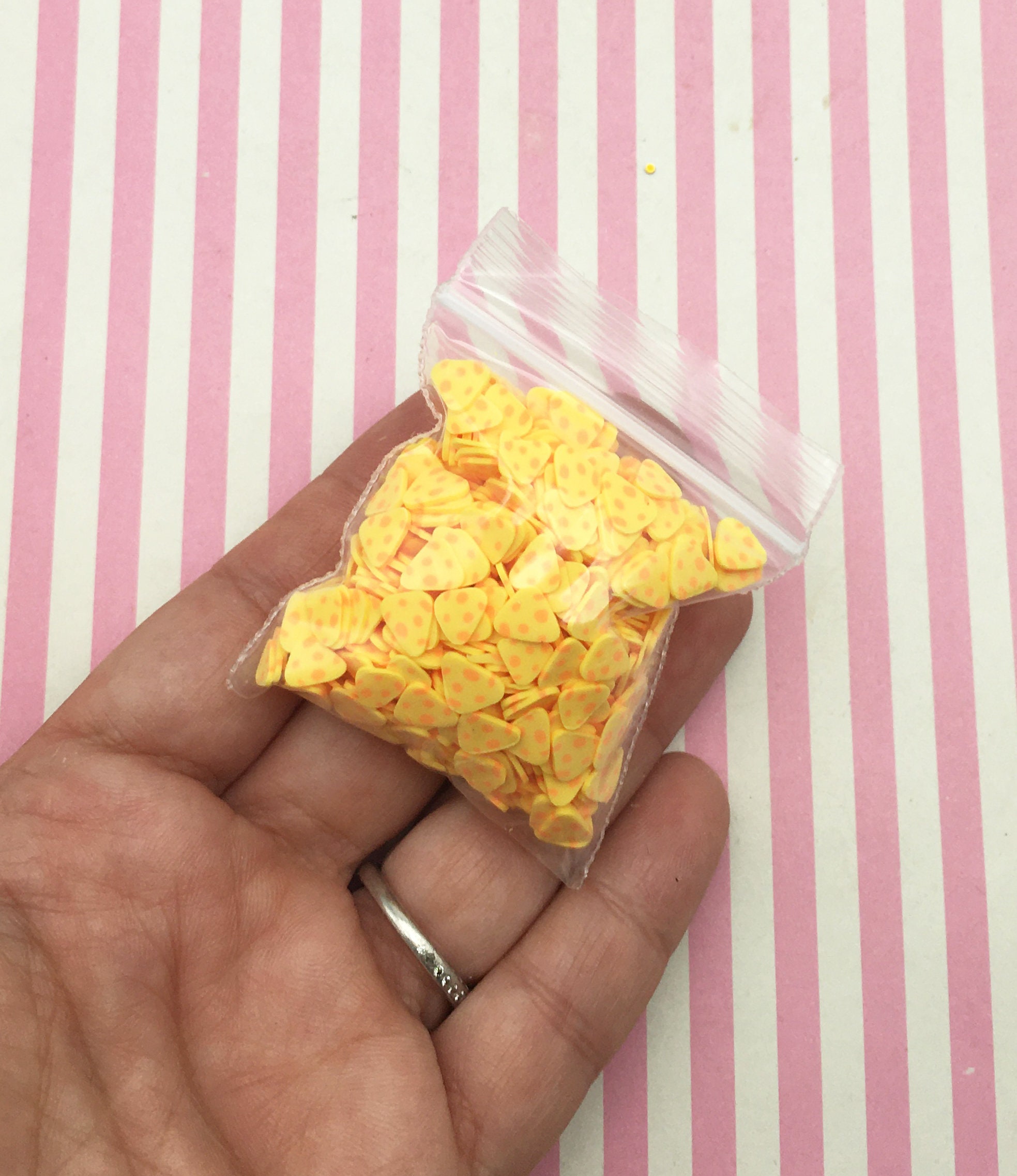 Small Swiss Cheese Slice Polymer Clay Kawaii Fake Sprinkles - Etsy