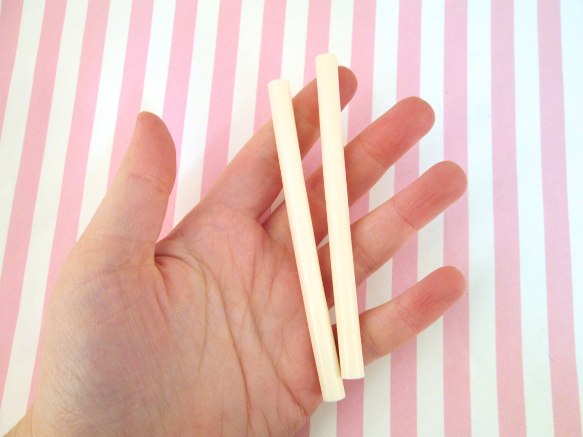 10 Ivory Glue Sticks for Drippy Deco Sauce, Cell Phone Deco Etc, (mini ...