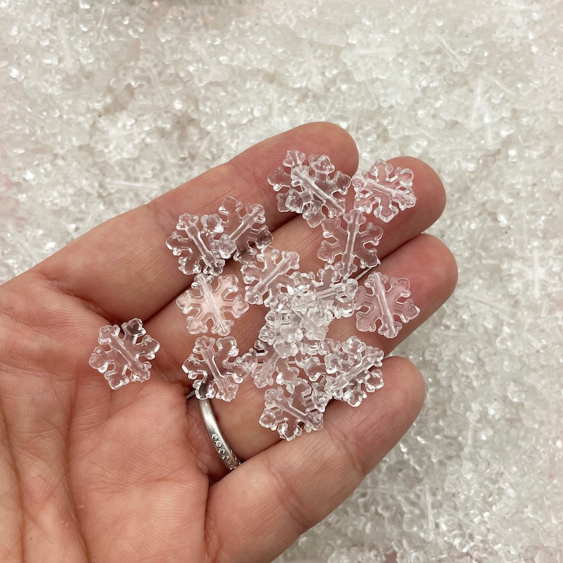 Clear Snowflakes - Etsy