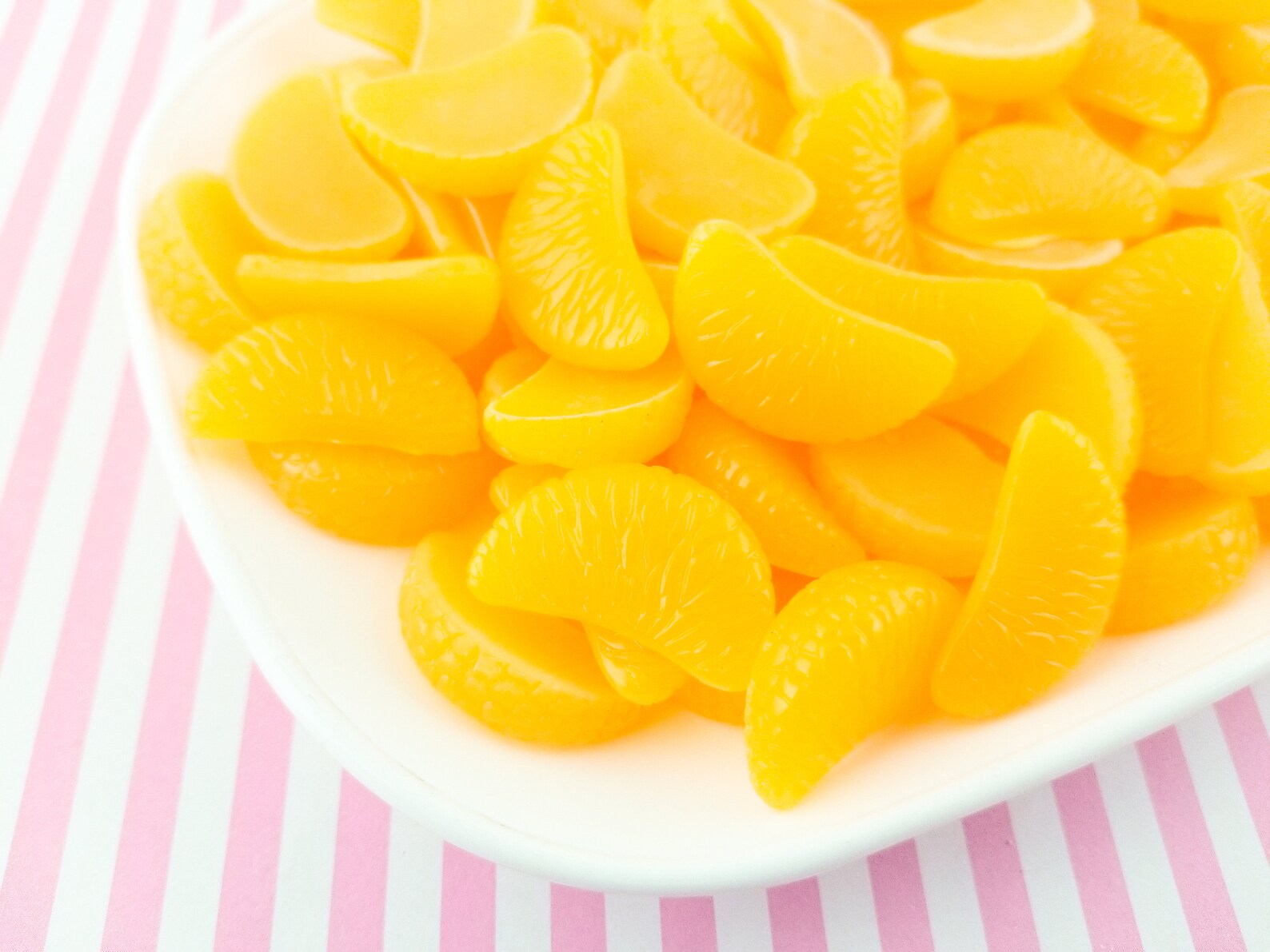 6 Larger 3D Miniature Orange Slice Cabochons, Resin Hard Cabs, 740a - Etsy