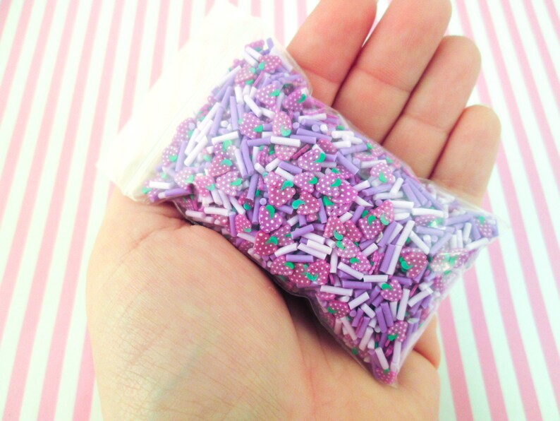 GRAPE SODA Mix Purple and Grape Sprinkles Polymer Clay Fake | Etsy