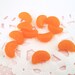 Smaller 3D Miniature Orange Slice Cabochons, Flexible Silicone Cabs ...