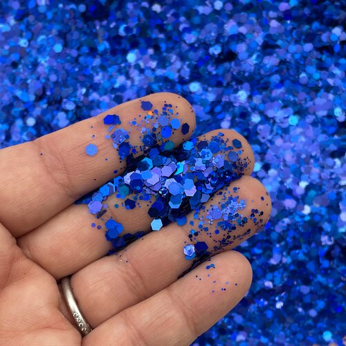 Periwinkle Blue Pixie Dust Assorted Shape Solvent Resistant - Etsy