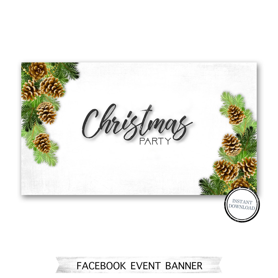 Facebook Event Page Banner, Christmas Party, Holiday Party - Etsy