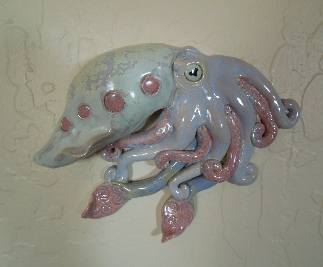 Pink Wall Squid - Etsy