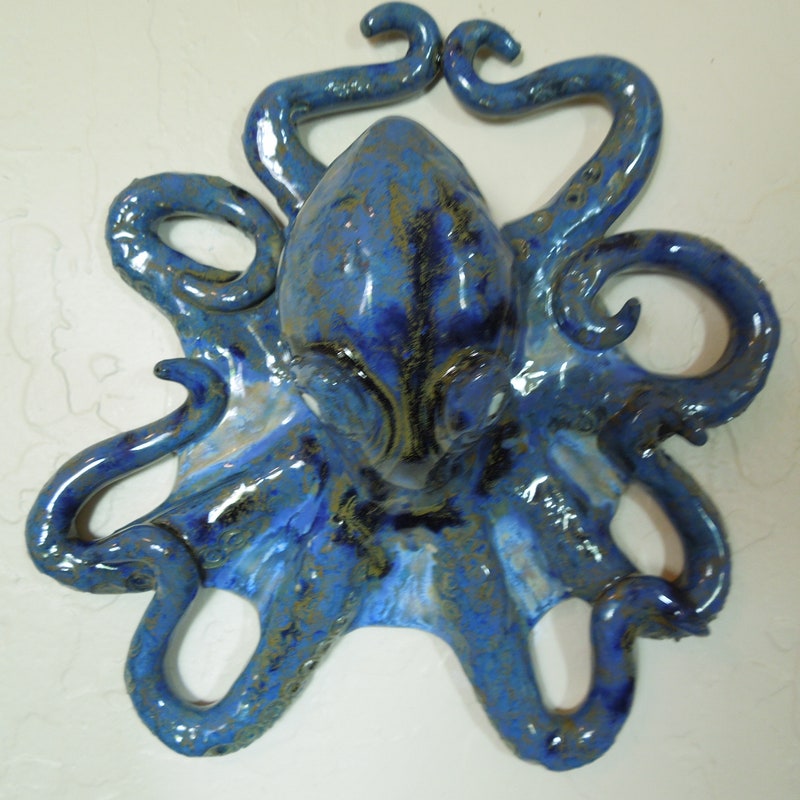 Ceramic Octopus Sculpture - Etsy