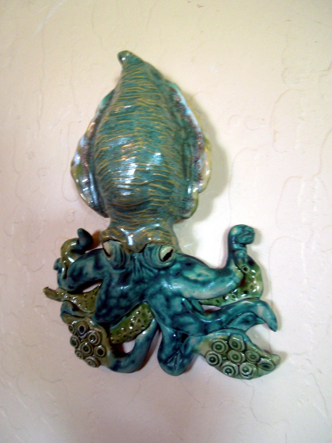 Green Wall Squid - Etsy