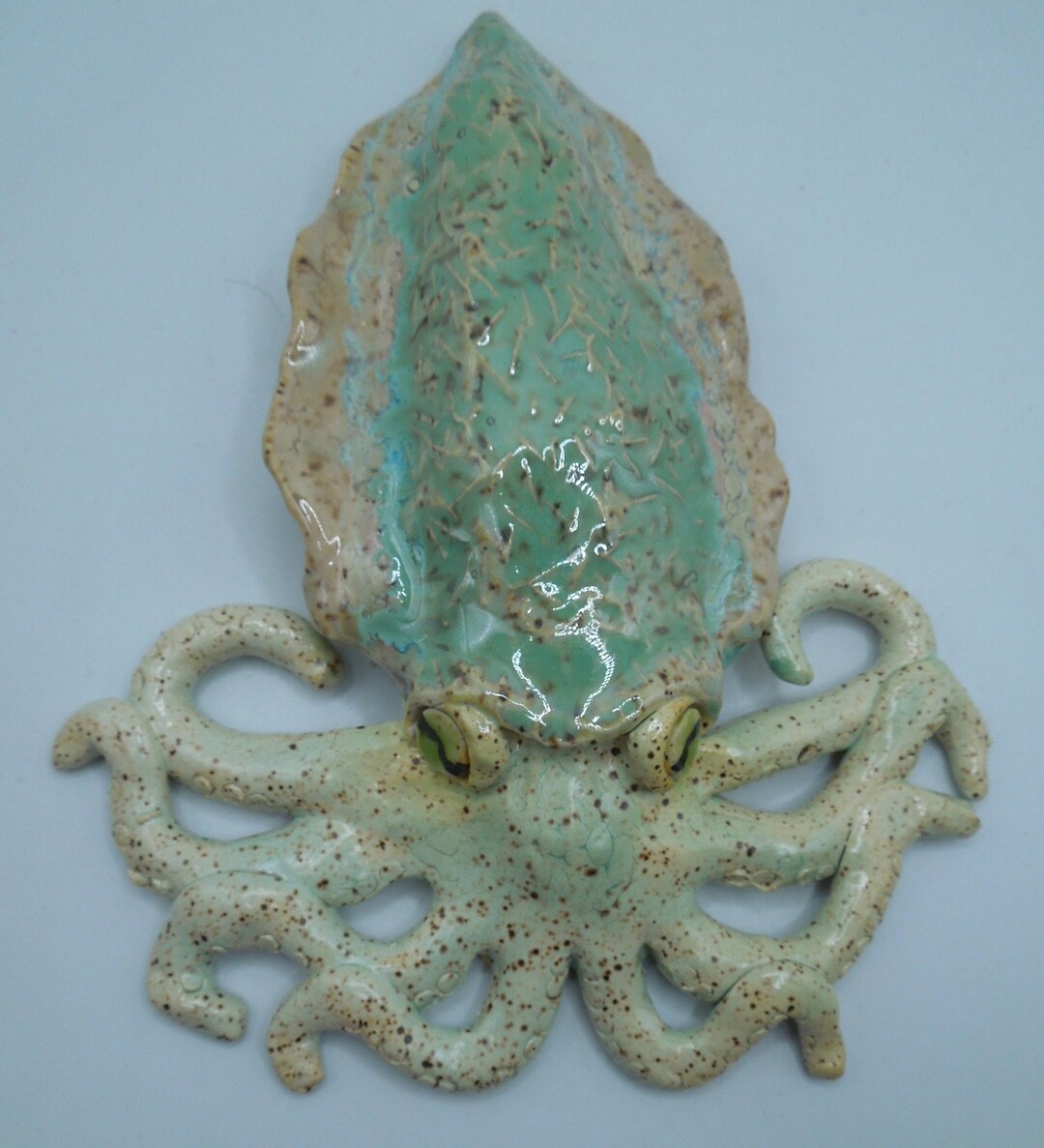 Green Wall Squid - Etsy