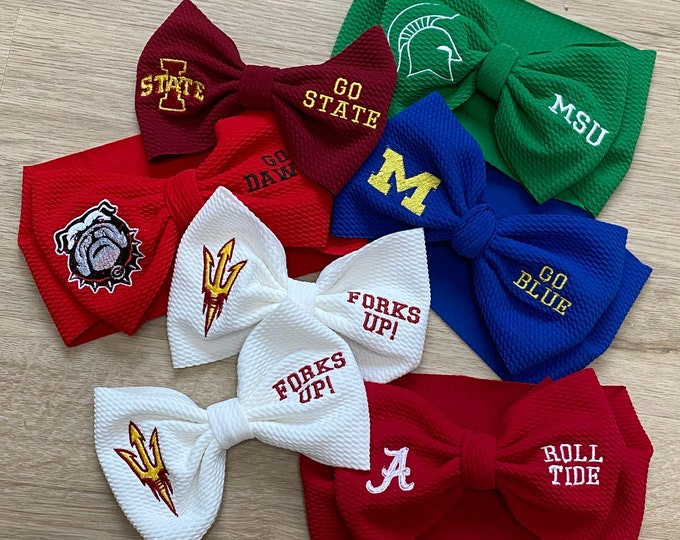Game Day Baby Headwrap Bow - Etsy