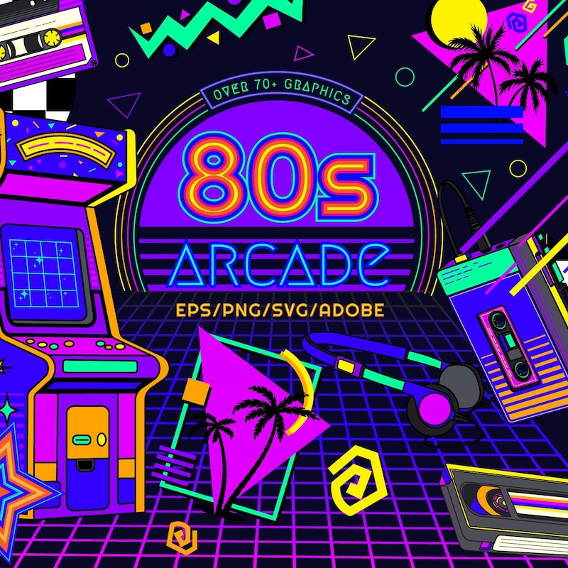 Retro Graphics - Etsy