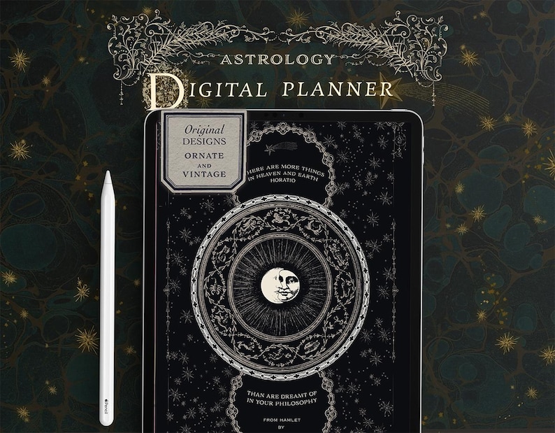 Astrology Planner 2026 Vintage Digital Journal (PDF) - Etsy
