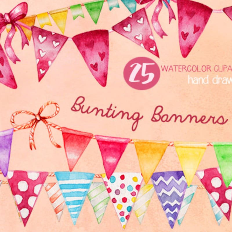 Clipart Bunting - Etsy