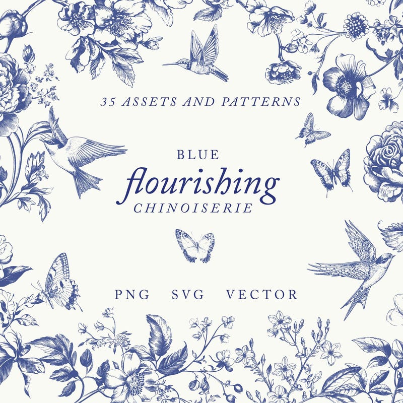 Seamless Chintz Pattern - Etsy