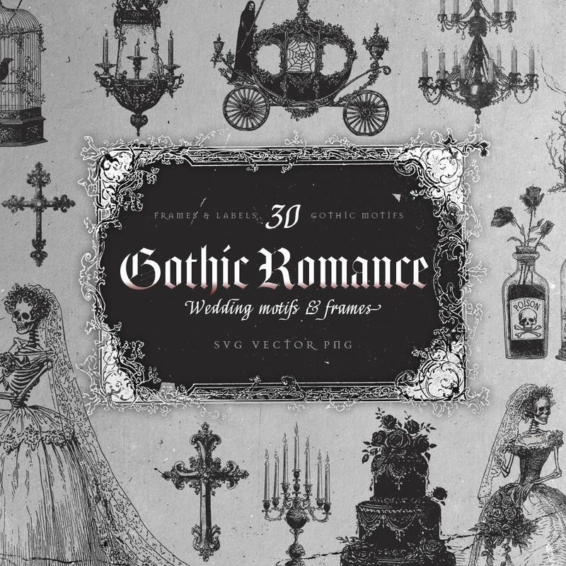 Gothic Romance Invite - Etsy