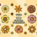 70s Retro Flower Power Design Bundle SVG Ai EPS PNG, Groovy Retro Art ...