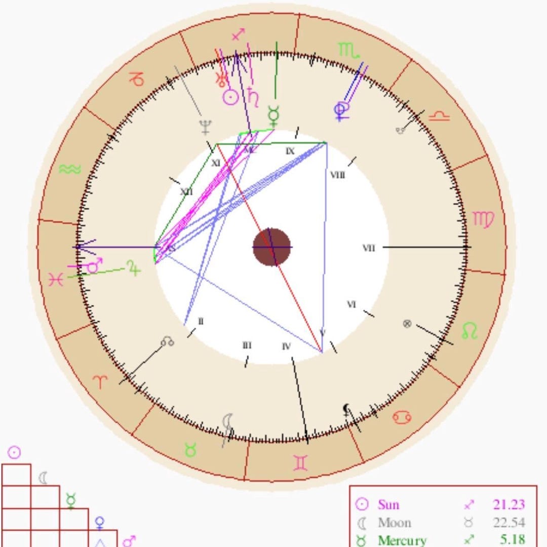 Natal Birth Chart and In-depth Report - Etsy