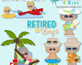 Retirement clipart | Etsy