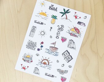 Beach Read Stickers - Etsy