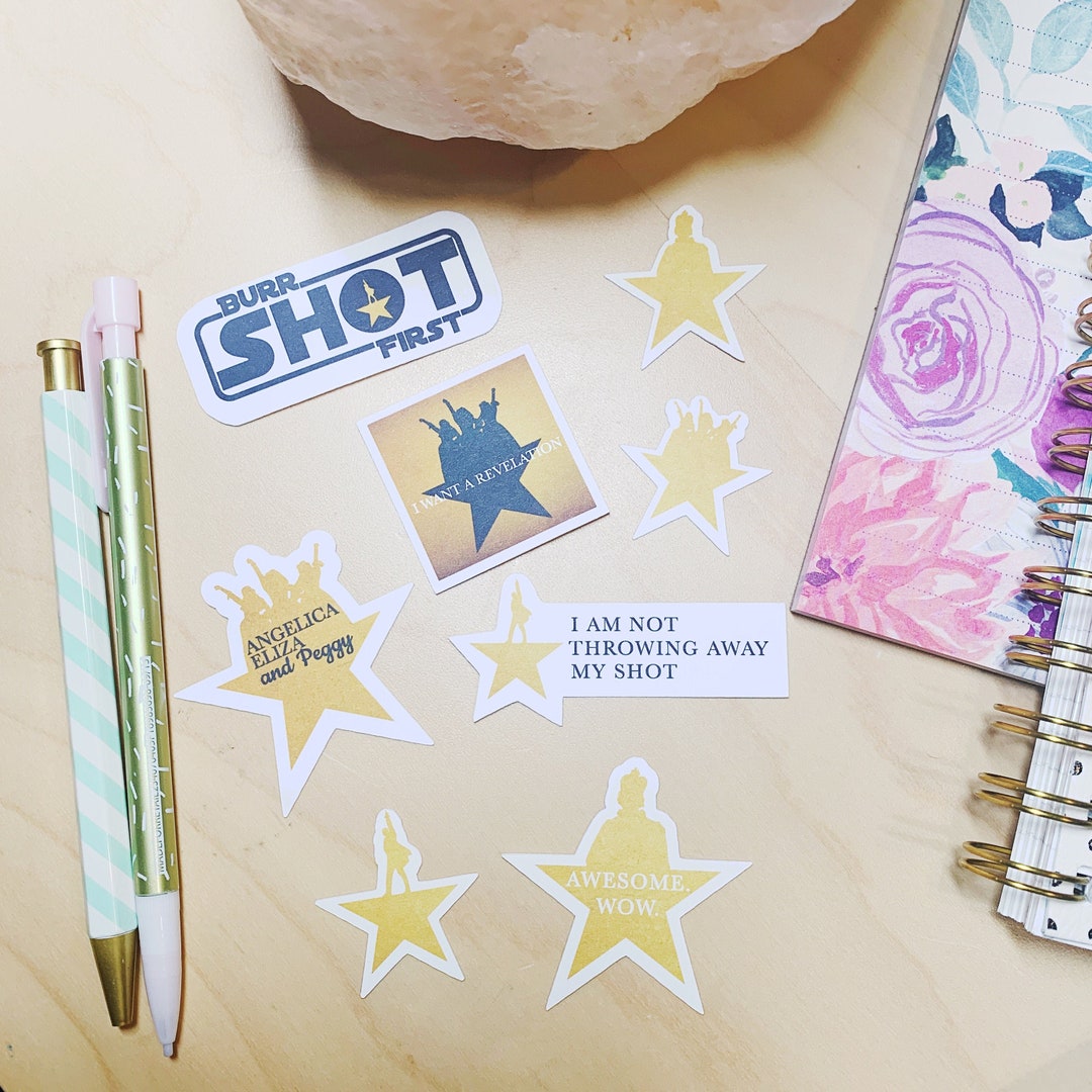 Hamilton Sticker Set Hamilton Musical Sticker Set Broadway - Etsy