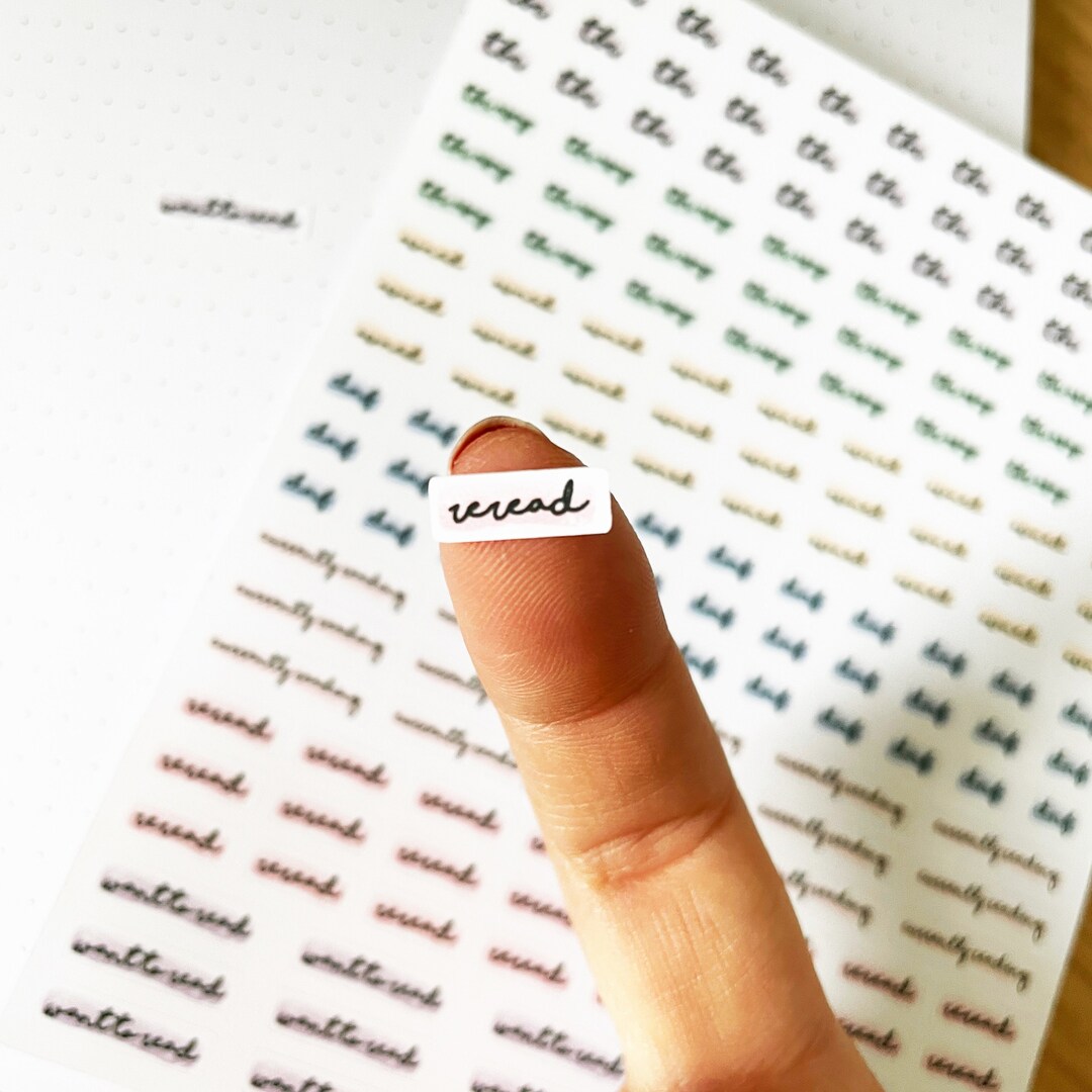 Reading Shelf Sticker Sheet Watercolor Book Shelf Reading Journal ...