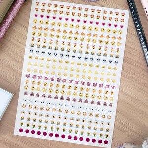 EMOJI Book Annotation Sticker Sheet Book Annotation Stickers - Etsy
