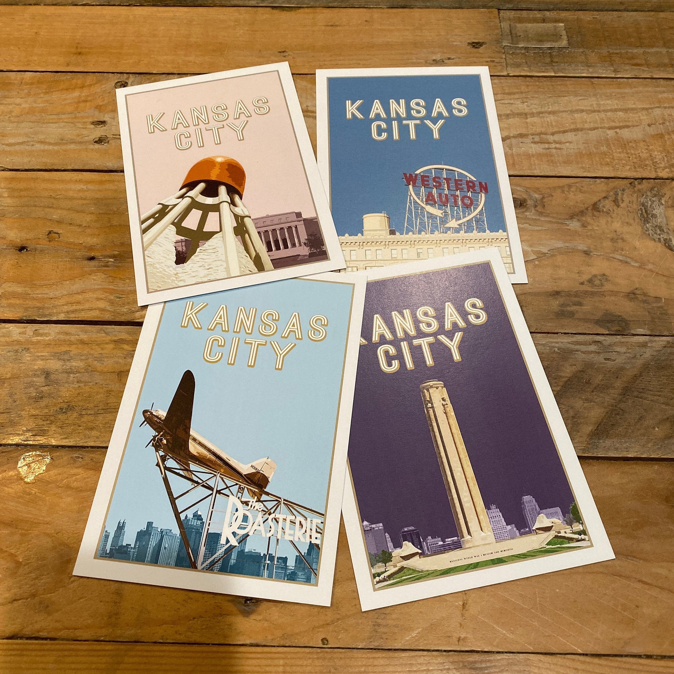 Kansas City 4x6 Postcard Collection Color Series - Etsy