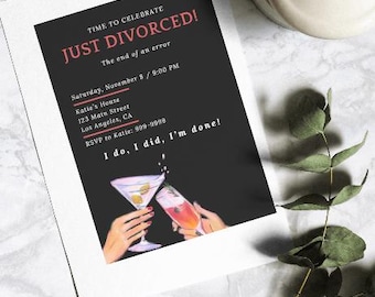Editable DIVORCE PARTY Invitation Template Feelin' Alive and Ready to ...