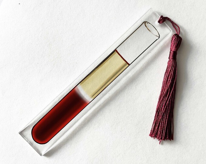 Blood Test Tube Bookmark, Unique Science Gift, Lab Tech Inspired ...