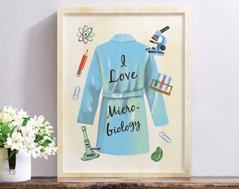 Thank You Card for Microbiology professor Chemistry Biology | Etsy