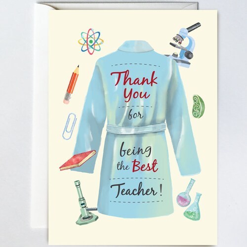 Thank You Card for Microbiology Professor Chemistry Biology - Etsy