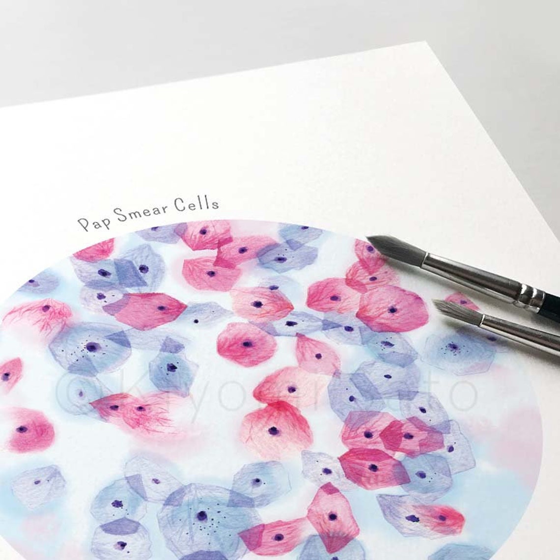 Papanicolaou Smear Cells Pap Test Science Art Print - Etsy